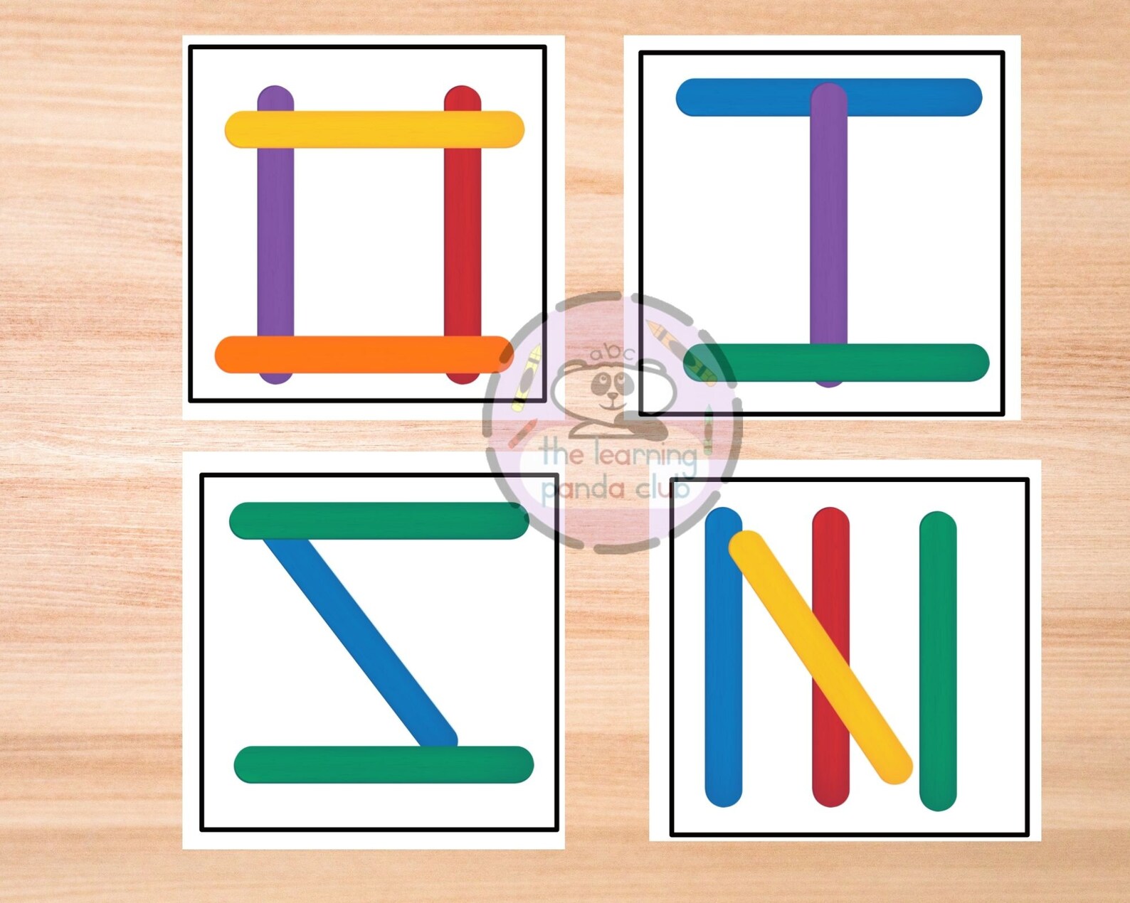 Printable Popsicle Stick Pattern Cards for Toddler, Preschool ...
