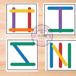 Printable Popsicle Stick Pattern Cards for Toddler, Preschool ...