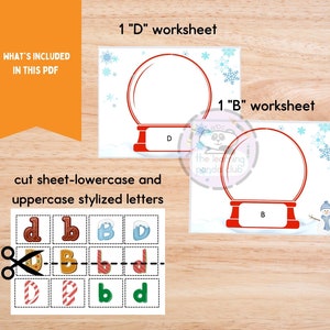 Preschool and Kindergarten Letter D and B Sorting Activity- Dyslexic ...
