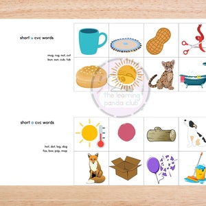Printable CVC Tap It, Blend It, Read It, Activity for Preschool ...