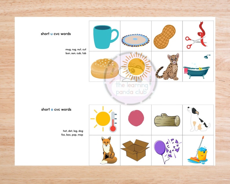 Printable CVC Tap It, Blend It, Read It, Activity for Preschool ...