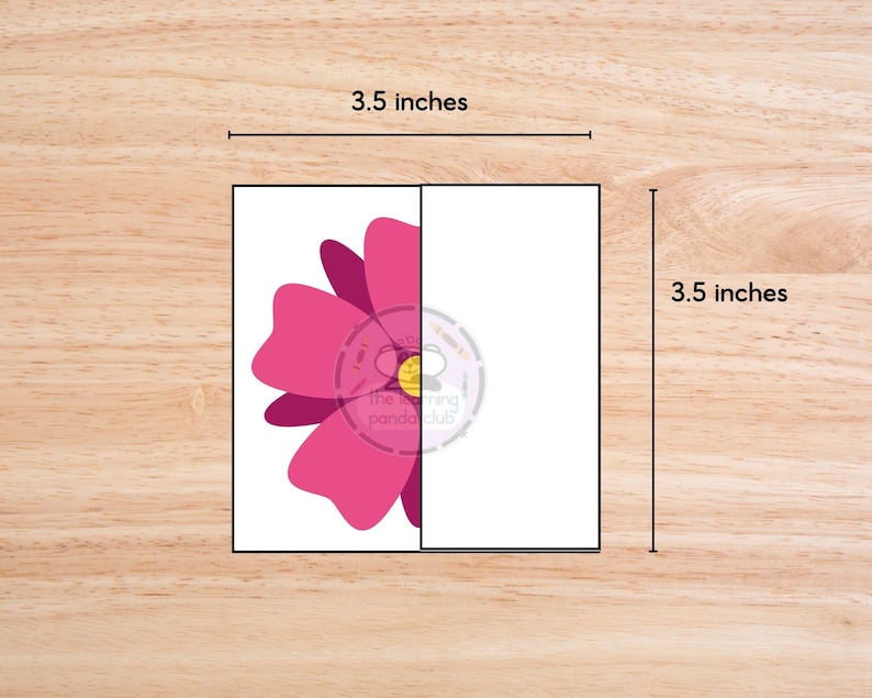 Flower Symmetry Matching Cards- Printable for Toddler, Preschool, and ...