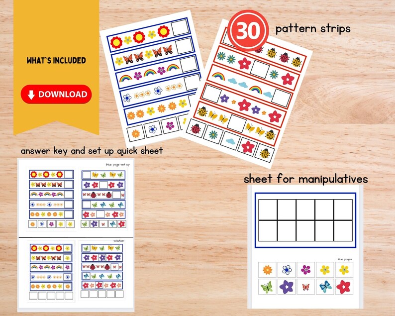 Sequencing and Pattern Printable- Sprint Theme for Toddler, Preschool ...