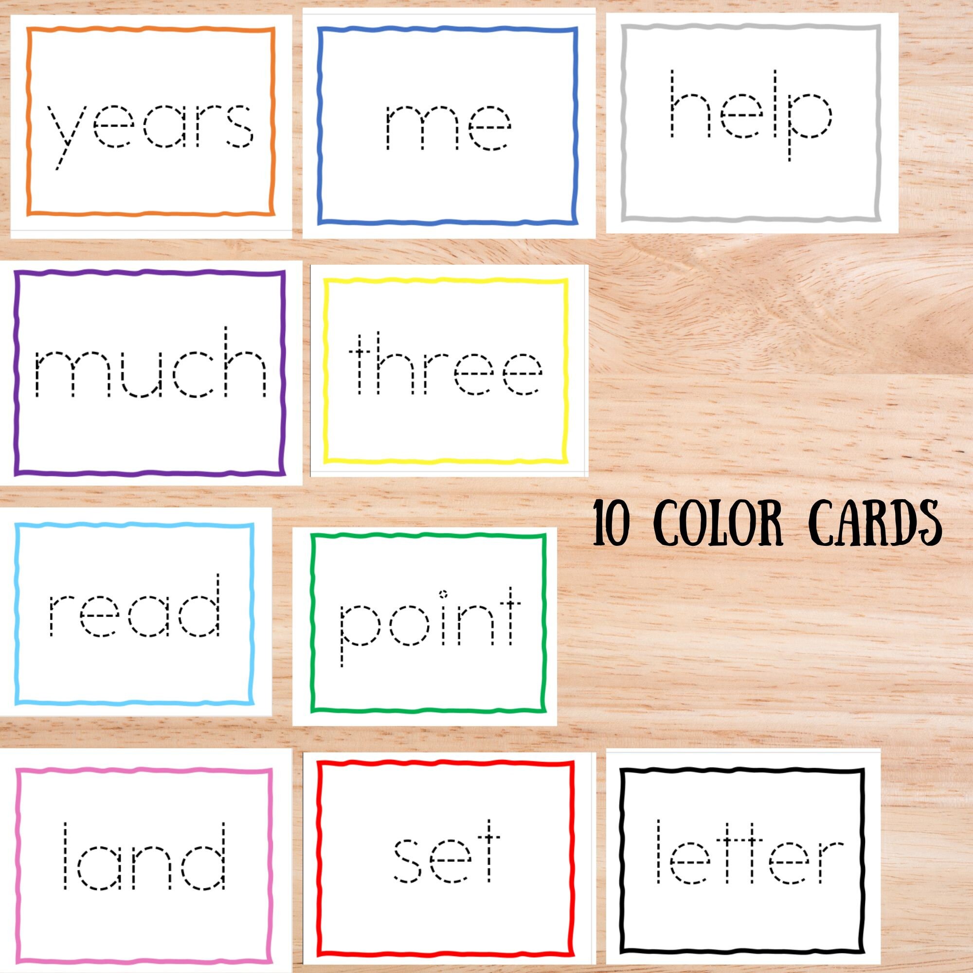 Fry's 101-200 Printable Tracing Sight Word Cards-kindergarten and 1st ...