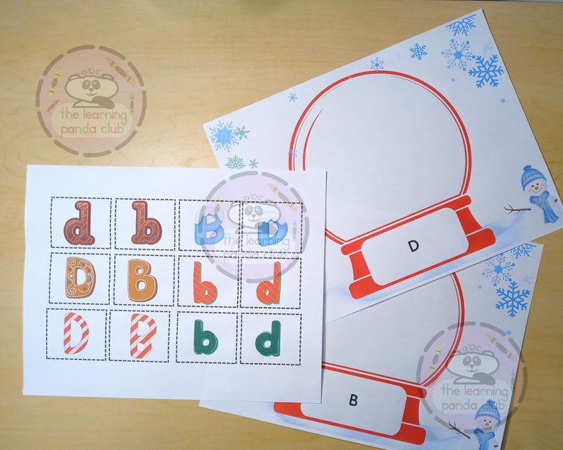 Preschool and Kindergarten Letter D and B Sorting Activity- Dyslexic ...