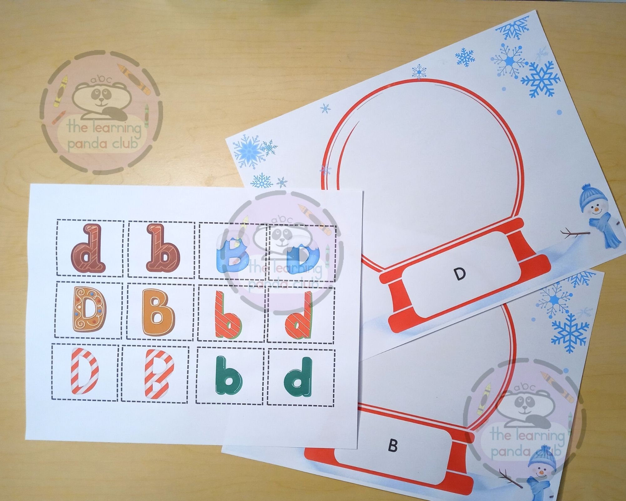 Preschool and Kindergarten Letter D and B Sorting Activity Dyslexic ...