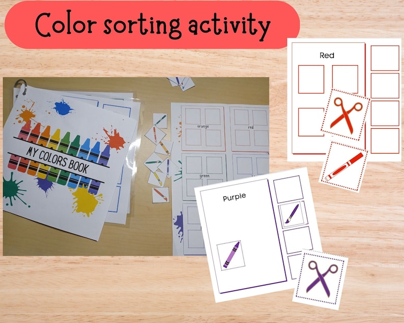 Printable Color Matching Activity for Toddlers, Preschool, and ...