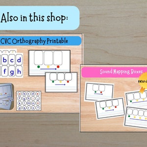 Orthographic Mapping Printable-blends and Digraphs for Kindergarten ...