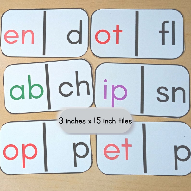 CVC and CCVC Printable Word Families Game-phonics Activity for ...