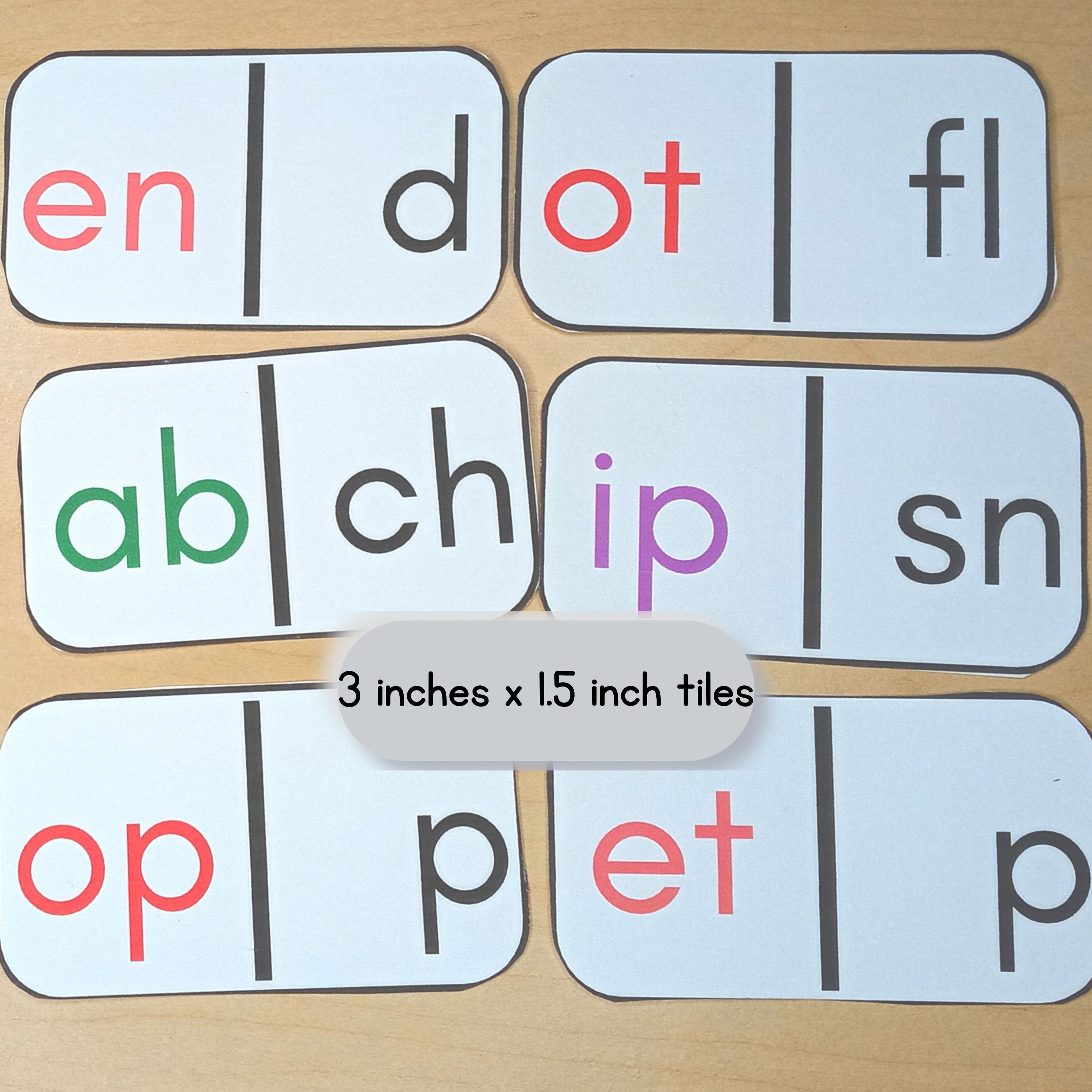 CVC and CCVC Printable Word Families Game-phonics Activity for ...