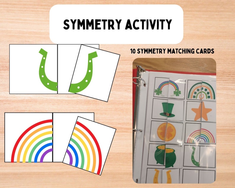 Printable Symmetry, Card Matching, Color Match and Pattern Activity ...