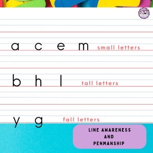 Printable Handwriting Paper and Alphabet Tracing Cards for Preschool ...