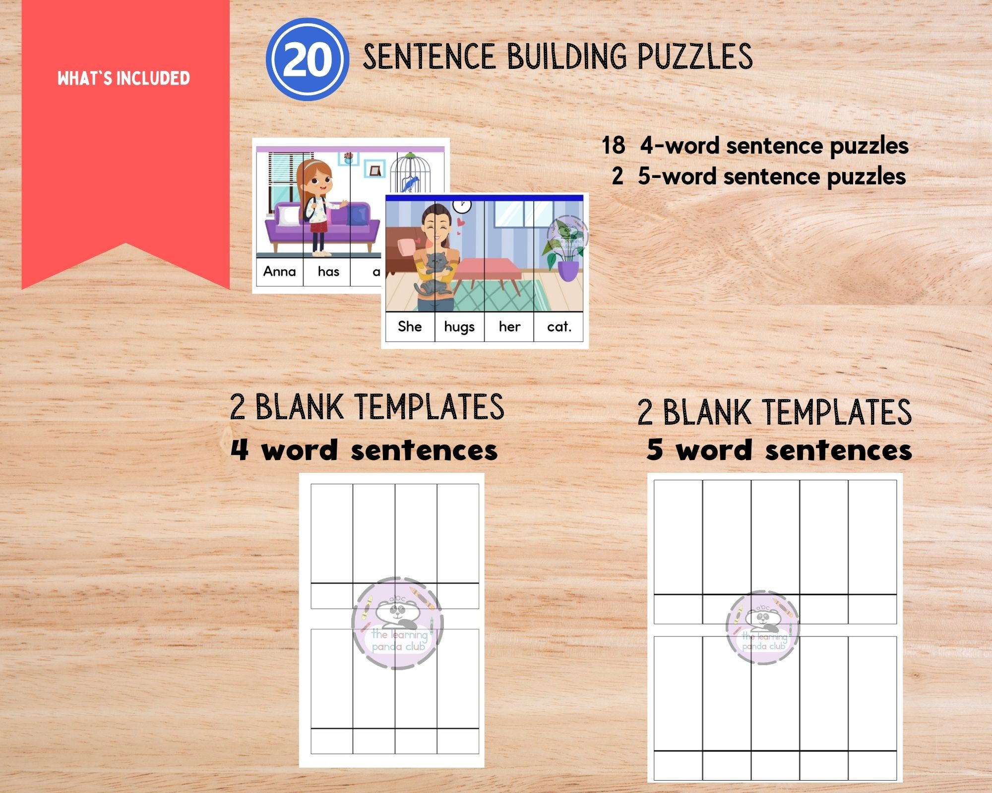 Sentence Building Printable- Sentence Writing Activity Puzzle for ...