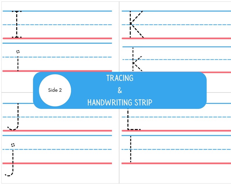 Printable Alphabet Tracing Cards- Letter Formation for Preschool ...