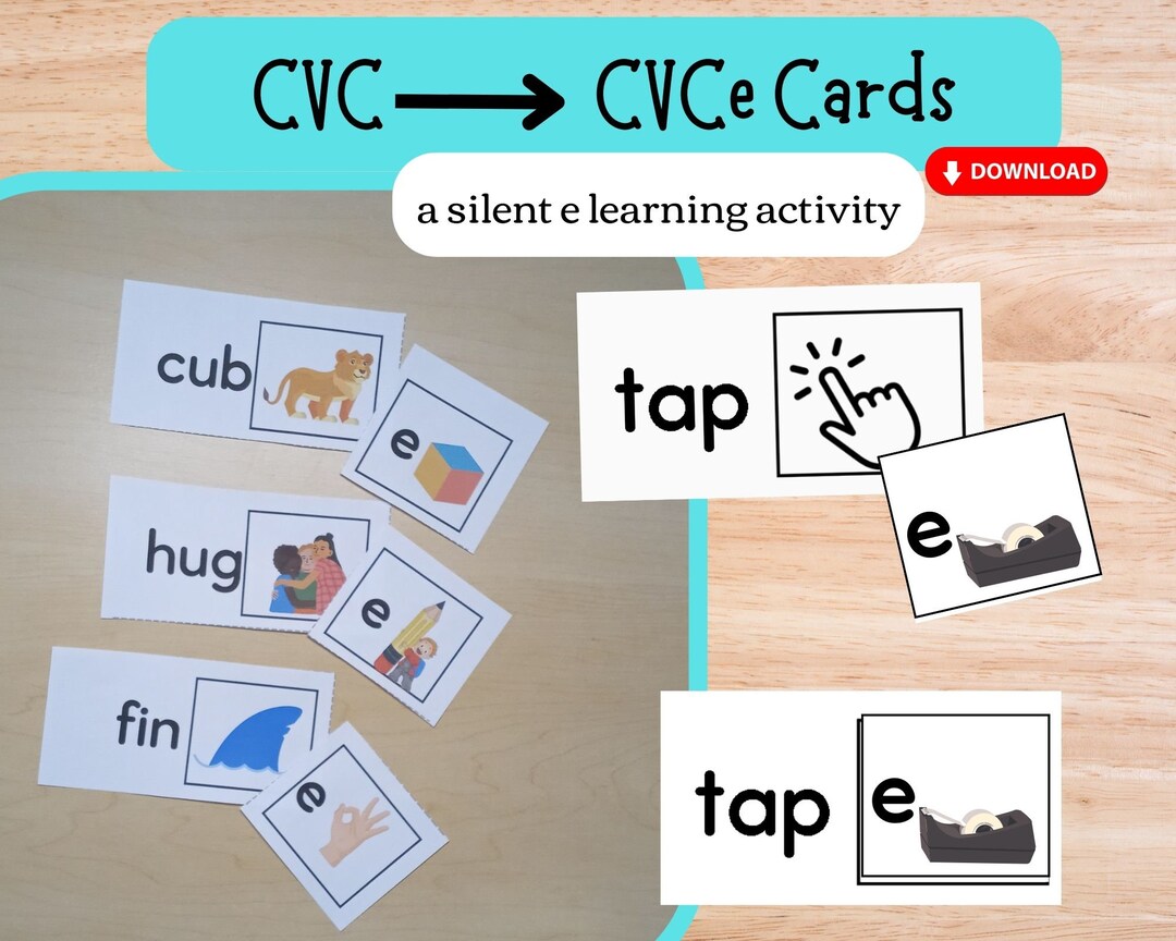 Long and Short Vowel Sounds- Printable Phonics Cards for Kindergarten ...