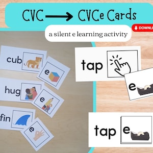 Long and Short Vowel Sounds- Printable Phonics Cards for Kindergarten ...