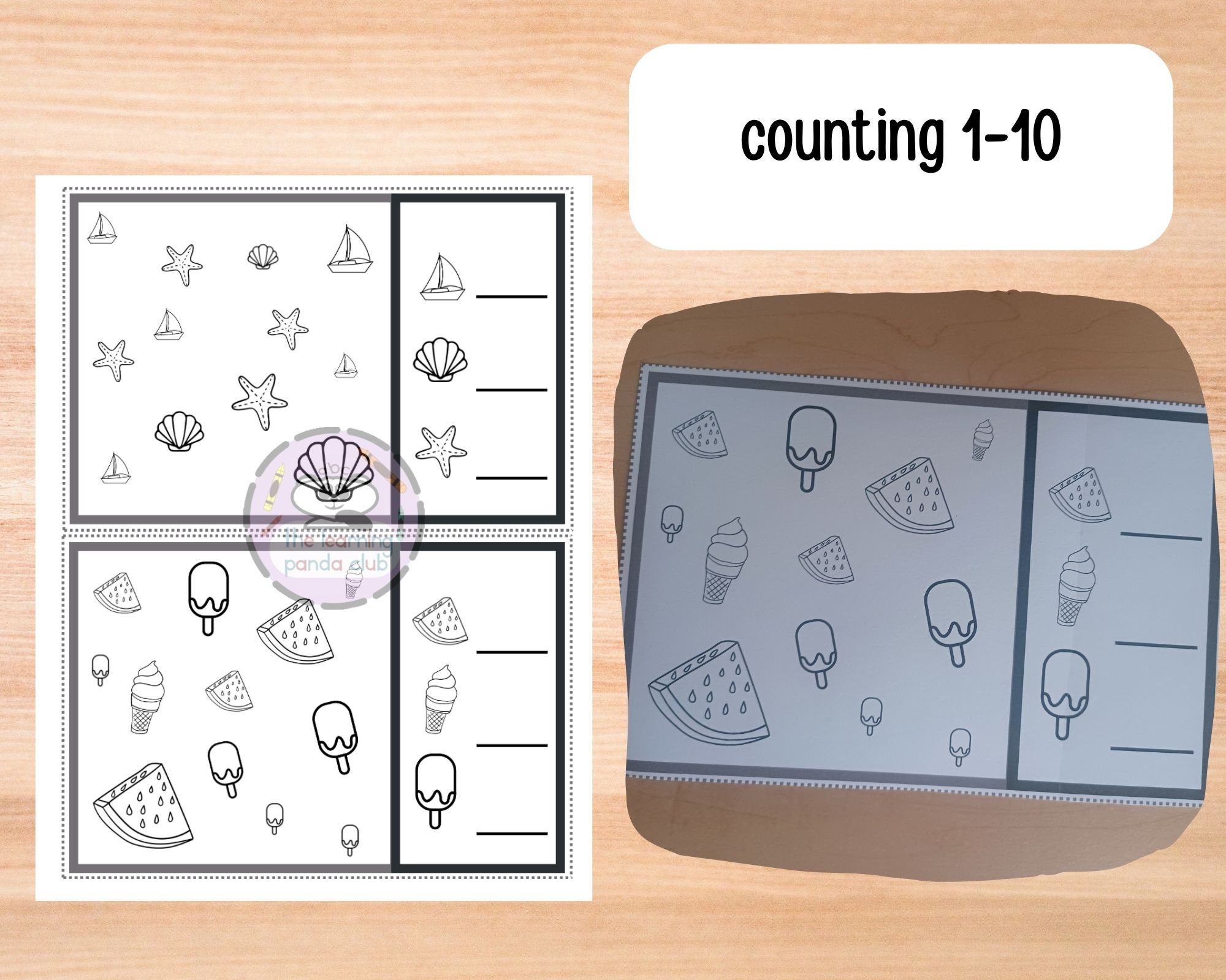 I Spy Counting Cards Printable- Toddler, Preschool, and Kindergarten ...