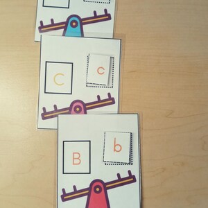 Uppercase and Lowercase Matching Activity for Preschool and ...