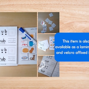 Printable CVC Tap It, Blend It, Read It, Activity for Preschool ...