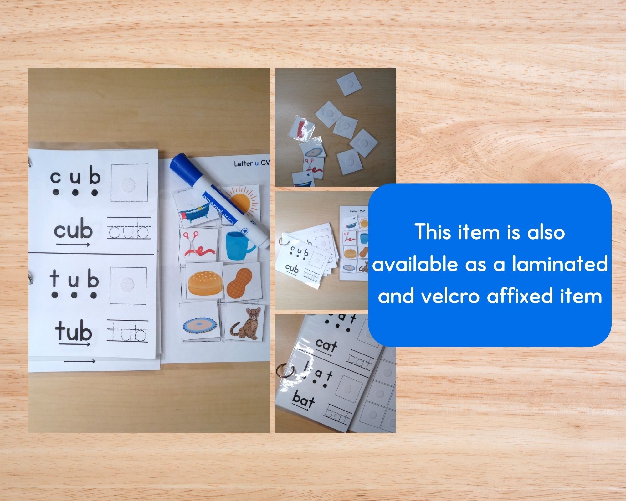 Printable CVC Tap It, Blend It, Read It, Activity for Preschool ...