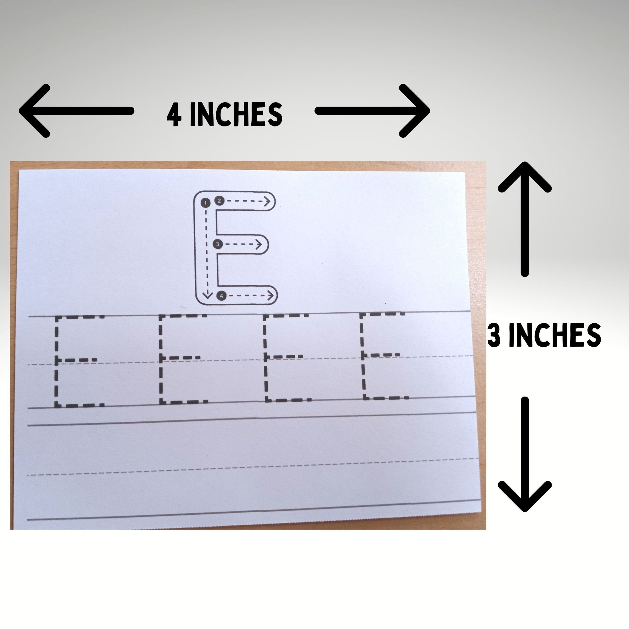Printable ABC Tracing Flashcards Letter Formation Letter - Etsy UK