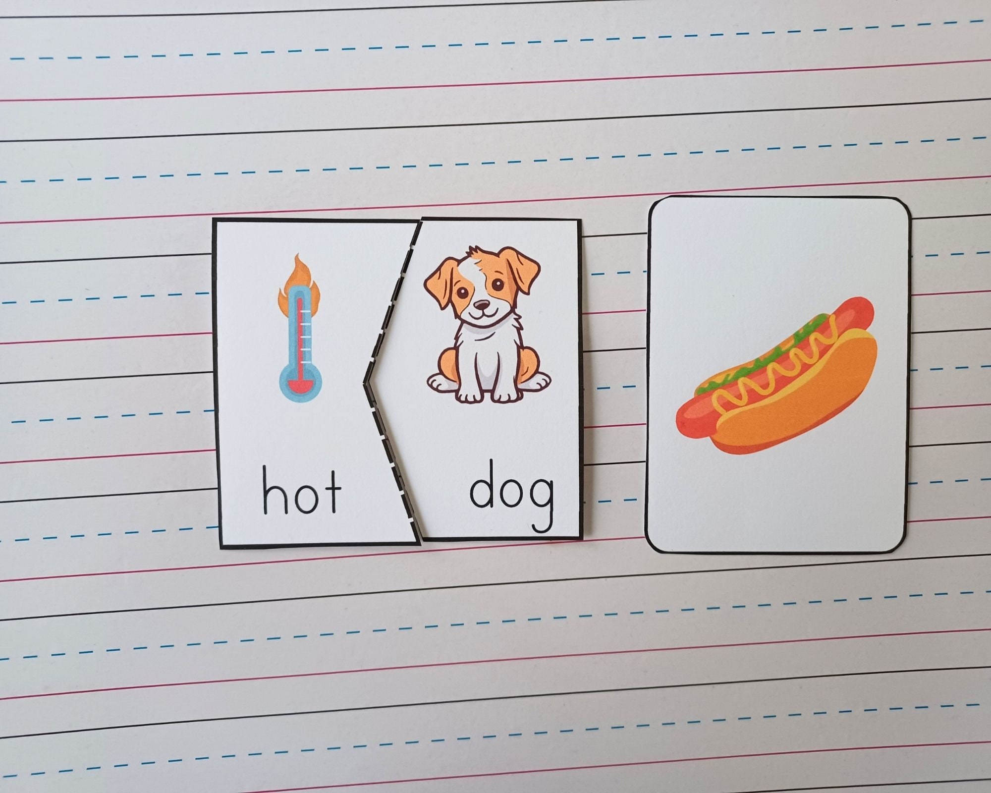 Compound Words Printable Puzzle | 1st & 2nd Grade, Task Cards for ELA ...