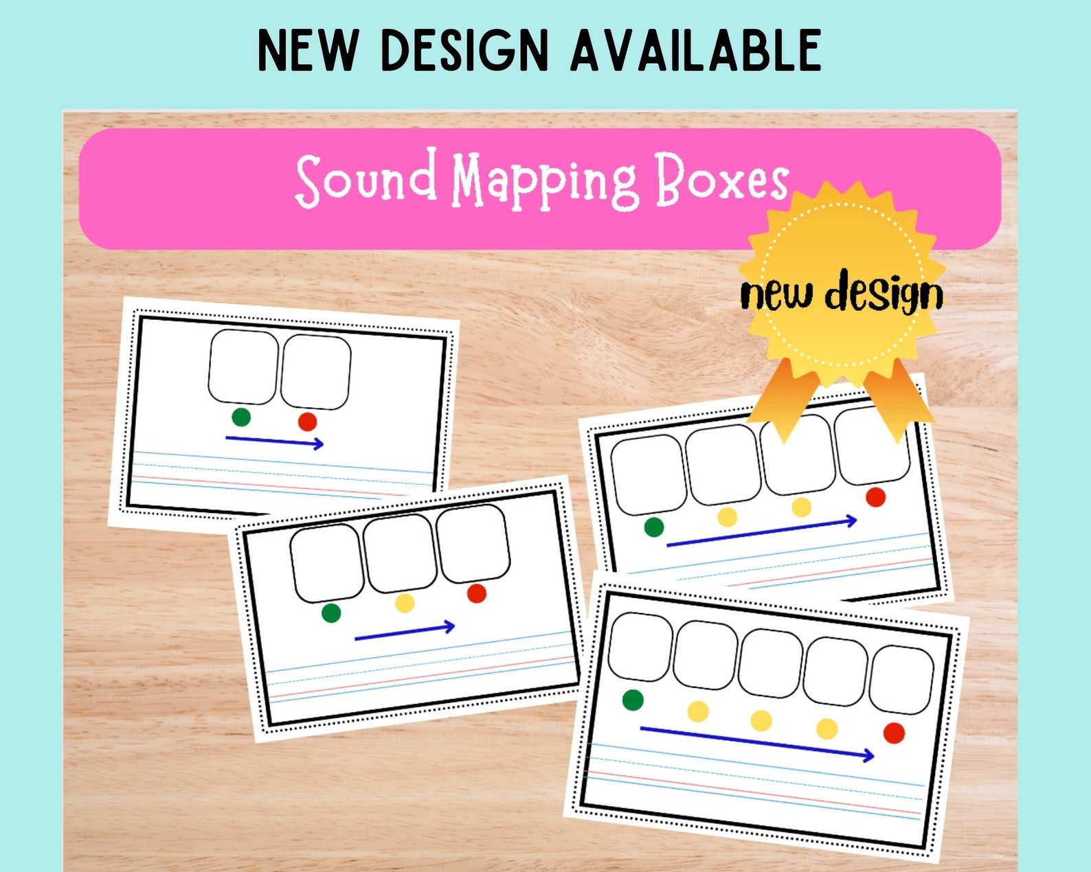 Sound Boxes/word Mapping Cards: Phonics, Kindergarten, 1st Grade, Sound ...