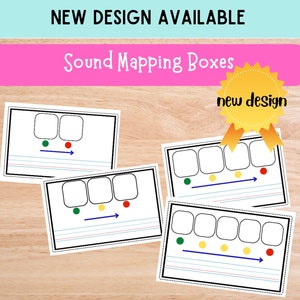 Sound Boxes/word Mapping Cards: Phonics, Kindergarten, 1st Grade, Sound ...