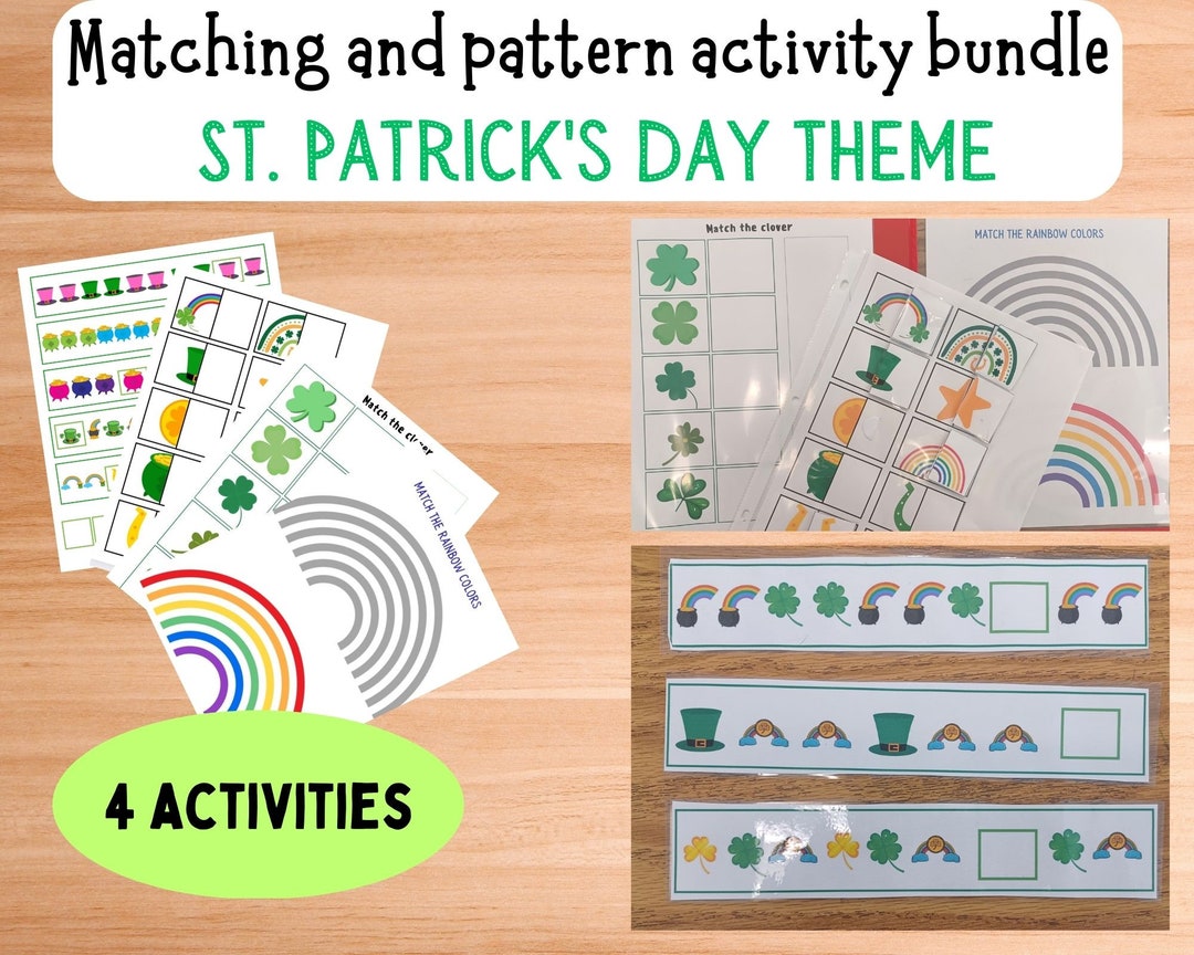 Printable Symmetry, Card Matching, Color Match and Pattern Activity ...