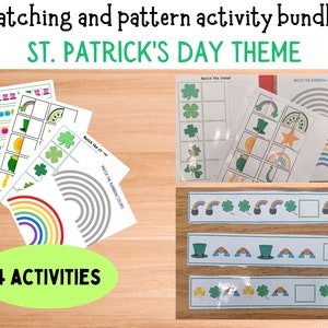 Printable Symmetry, Card Matching, Color Match and Pattern Activity ...