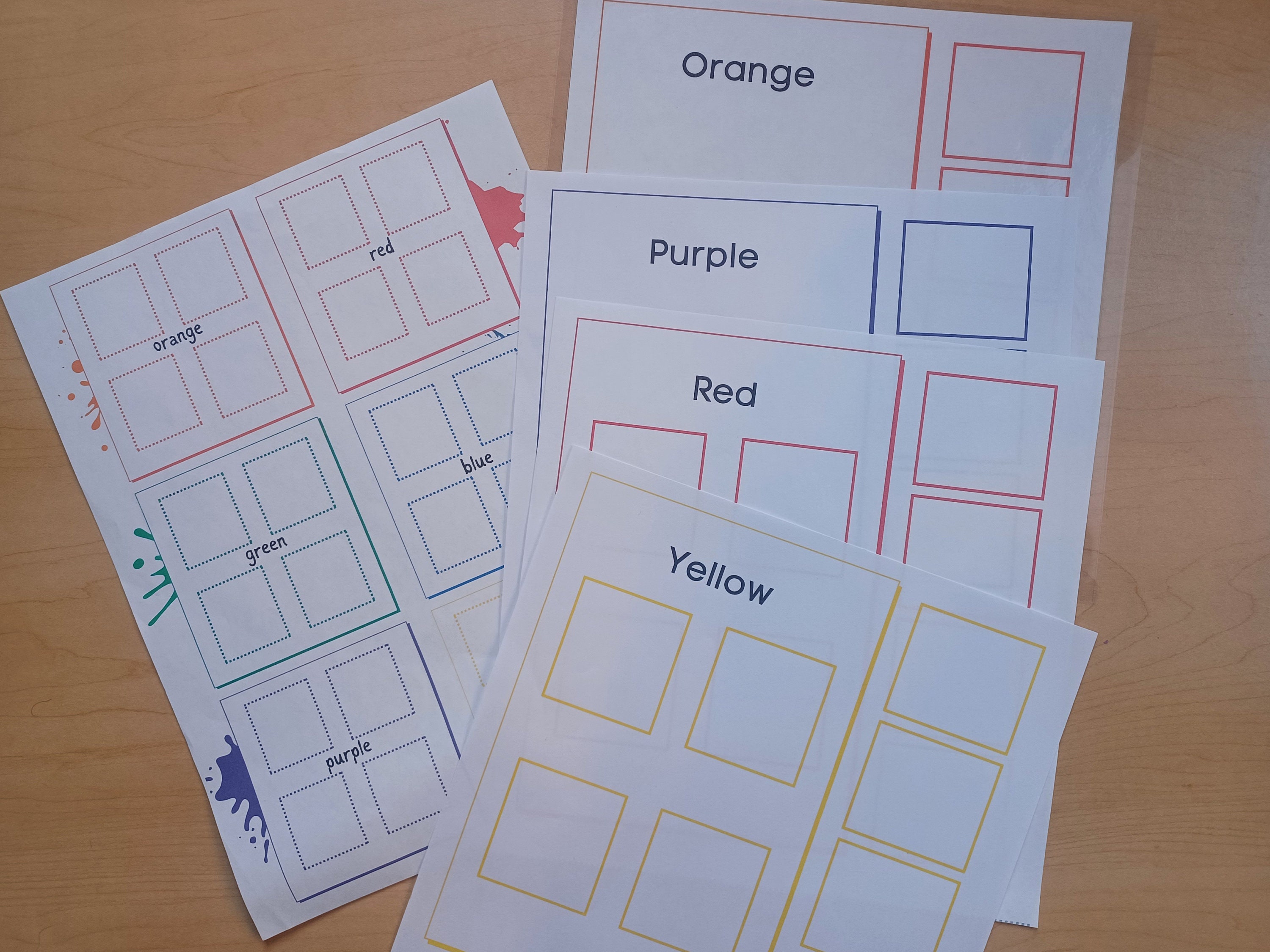 Printable Color Matching Activity for Toddlers, Preschool, and ...