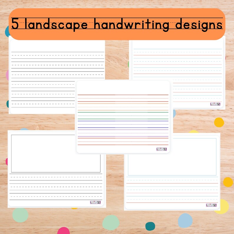 Printable Handwriting Paper for Preschool, Kindergarten, and 1st Grade ...