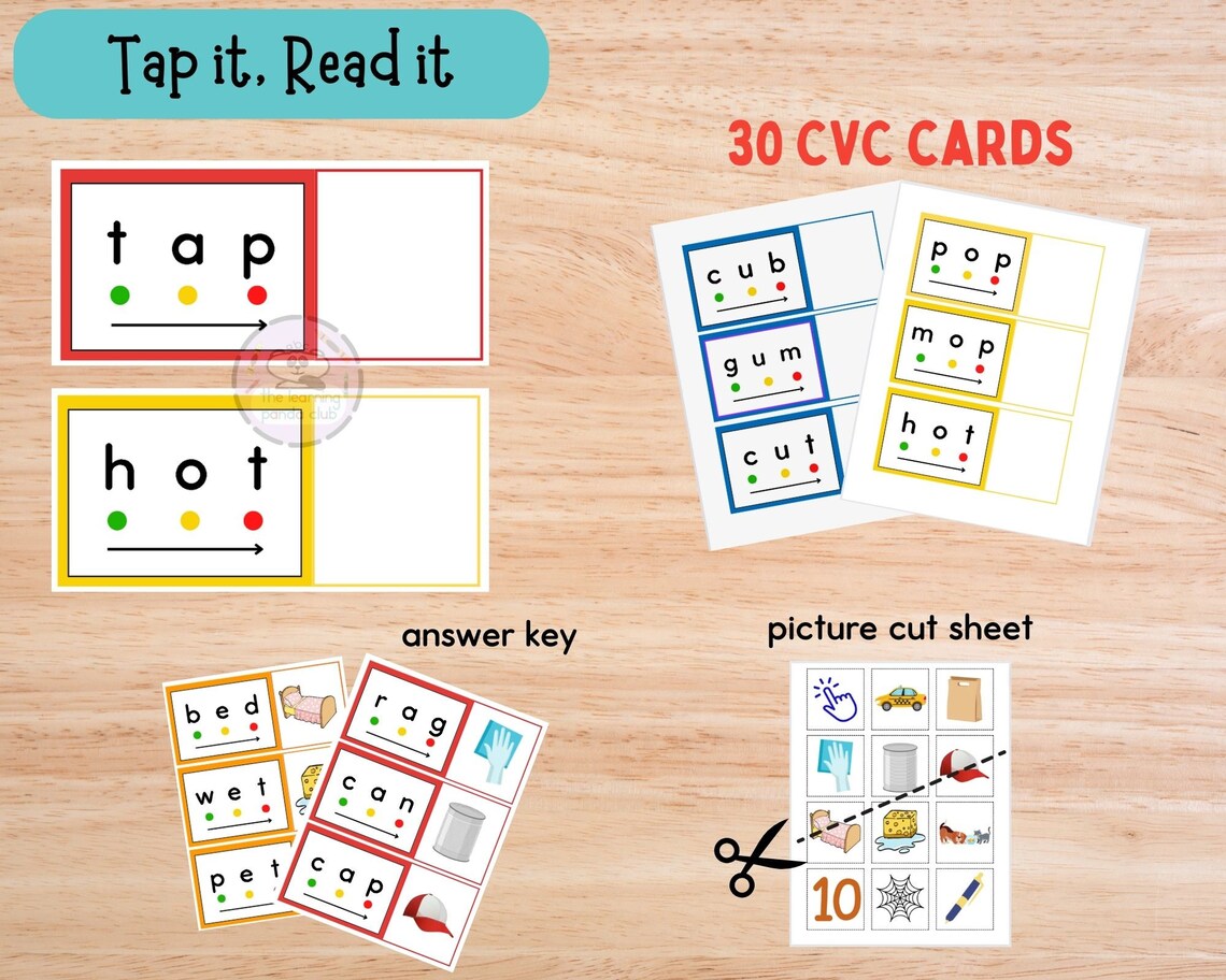 CVC and Cvce Printable Phonics Bundle for Kindergarten and 1st Grade ...