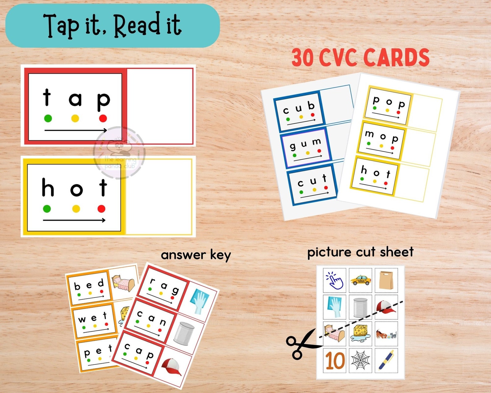 CVC and Cvce Printable Phonics Bundle- for Kindergarten and 1st Grade ...