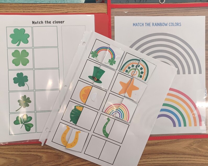 Printable Symmetry, Card Matching, Color Match and Pattern Activity ...