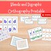 Orthographic Mapping Printable-blends and Digraphs for Kindergarten ...