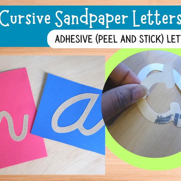 Sandpaper Letters Montessori - Etsy