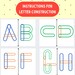 Alphabet Letter Builder for Preschool/kindergarten- Create Uppercase ...