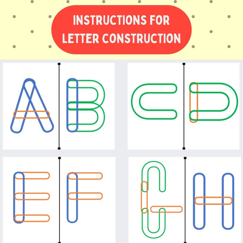 Alphabet Letter Builder for Preschool/kindergarten- Create Uppercase ...