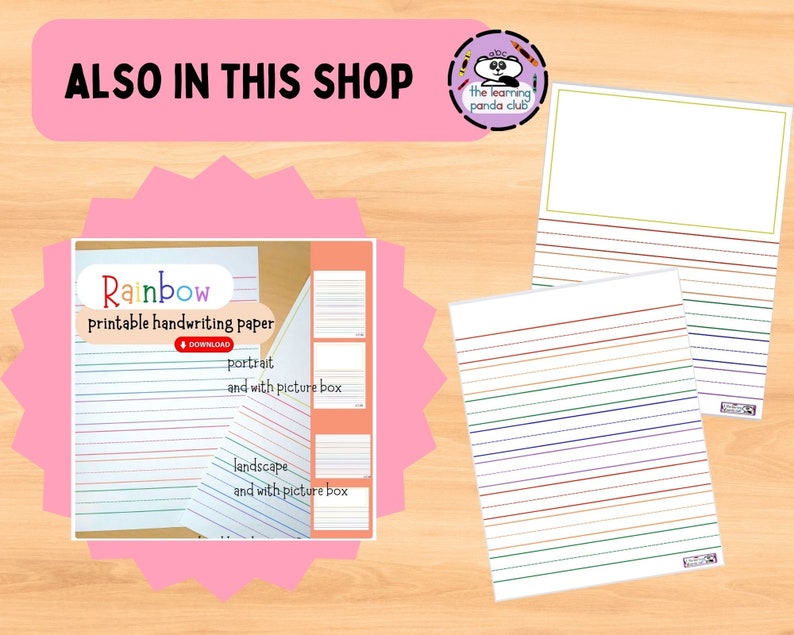 Guided Writing Paper Printable With Alphabet Line- for Preschool ...