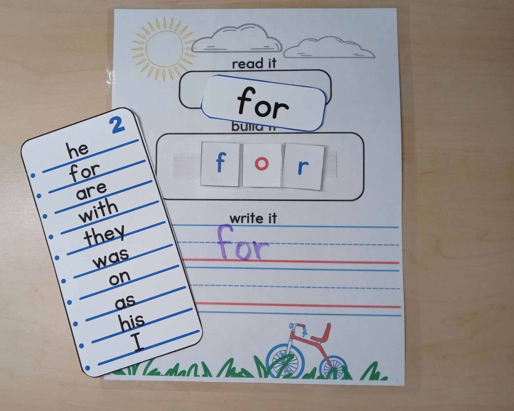 Printable Sight Word and CVC Builder- Read It, Build It, Write It, Fry ...