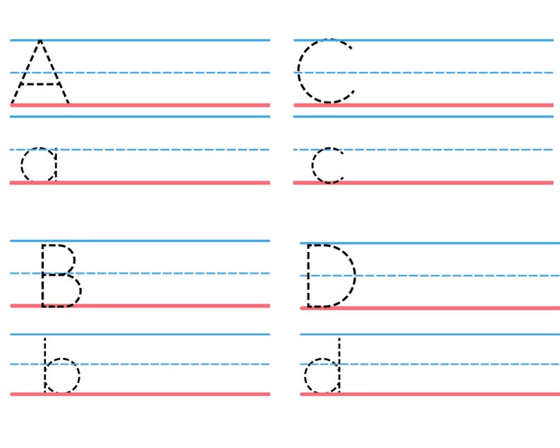 Printable Alphabet Tracing Cards- Letter Formation for Preschool ...