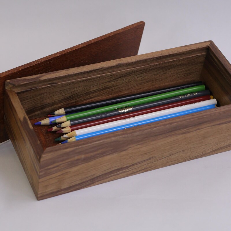 Wood Pencil Box - Etsy