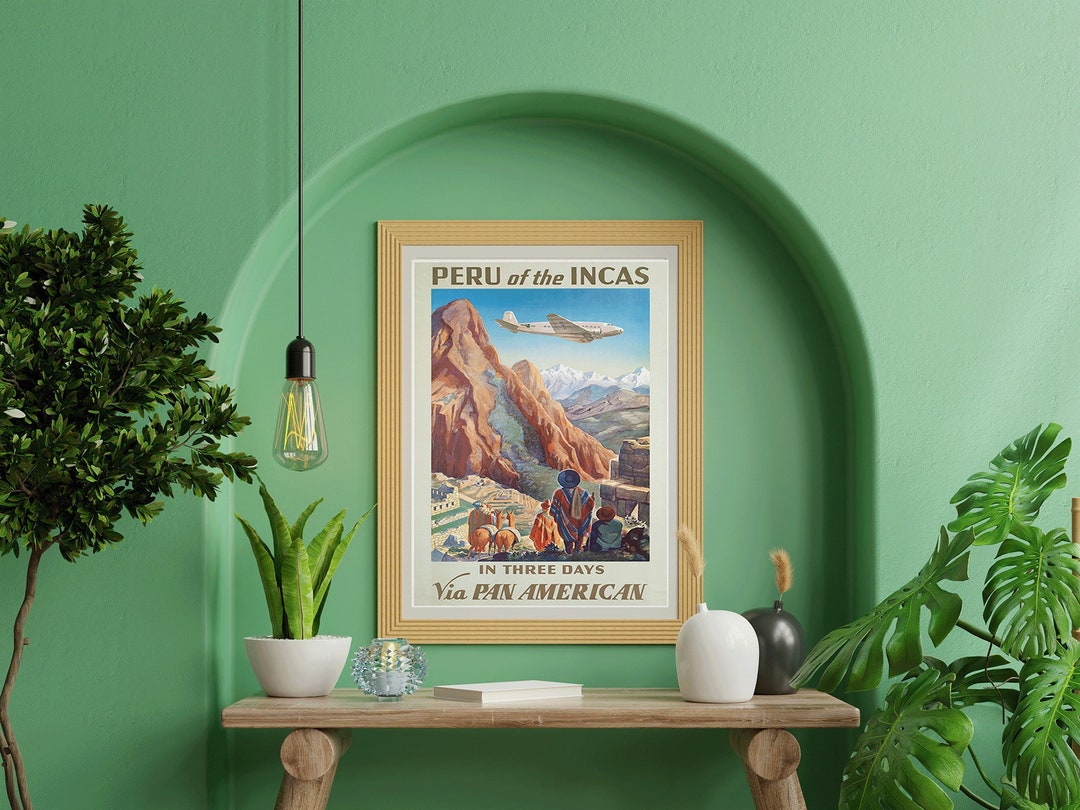 Peru of the Incas Travel Poster - Etsy