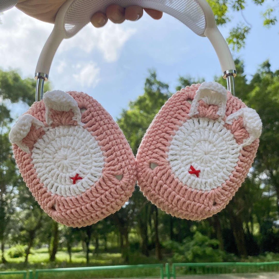 Crochet Rabbit Airpods Max Cases,y2k Headphone Covers, AirPod Max Cover ...