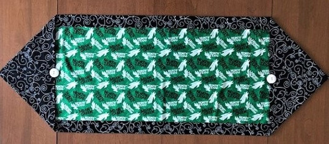 University of North Texas Mean Green Table Runner - Etsy