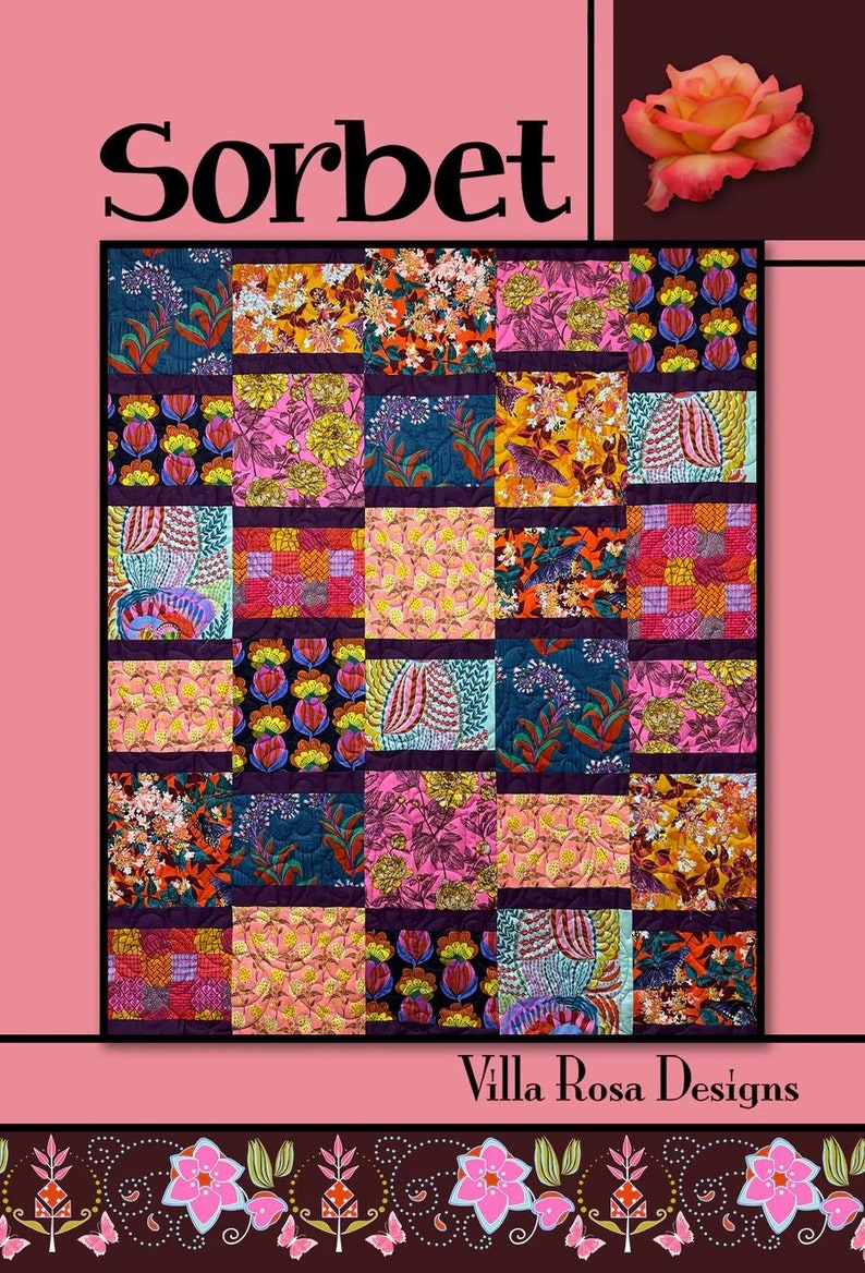 Villa Rosa Designs Sorbet Quilt Pattern Card - Etsy