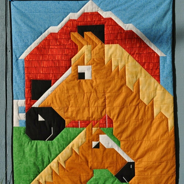 Horse Quilt Pattern - Etsy