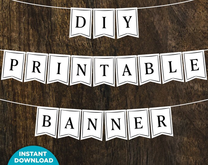 50% OFF SALE Banner EDITABLE Birthday Baby Shower - Etsy