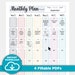 Printable Meal Planner Bundle Monthly Plan Weekly Prep & - Etsy